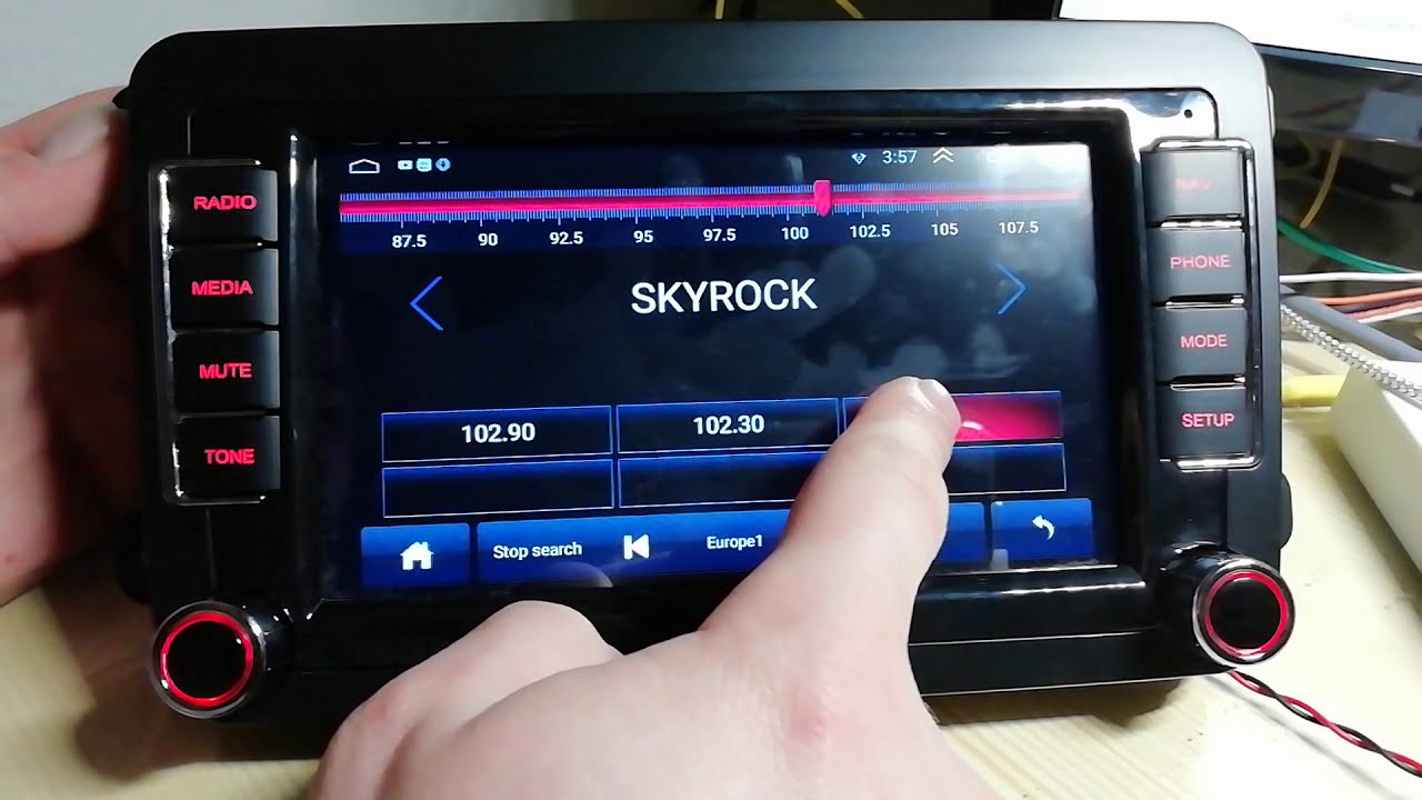 Autoradio 2DIN android 9.1For VW/Golf/Octavia/golf 5 - Radio FM RDS ...