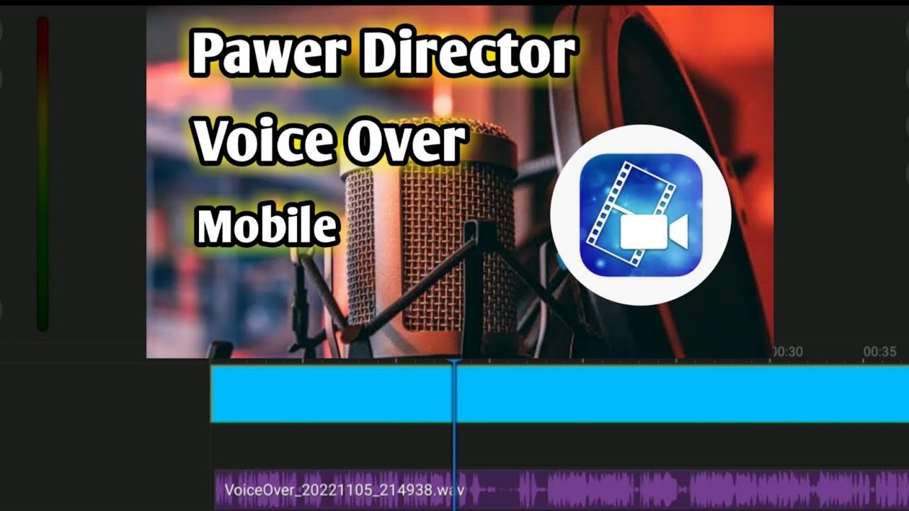 Power Director Voice Over Mobile in Hindi 2023 Voice कैसे करें पावर ...