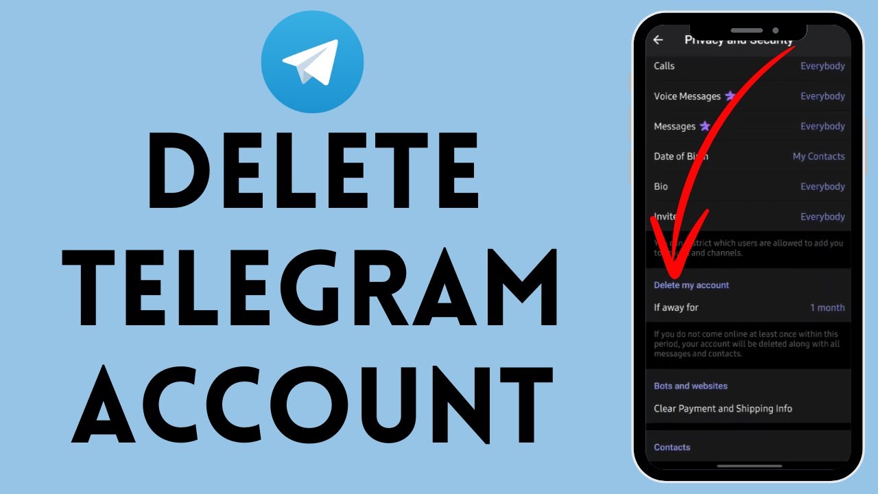 How to Delete Telegram Account (2024) | Remove Telegram Account - YouTube