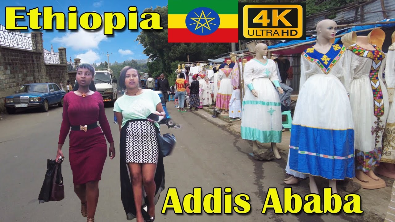 (ሽሮሜዳ) Walking Tour Shiromeda Habesha Dress Market, Addis Ababa ...