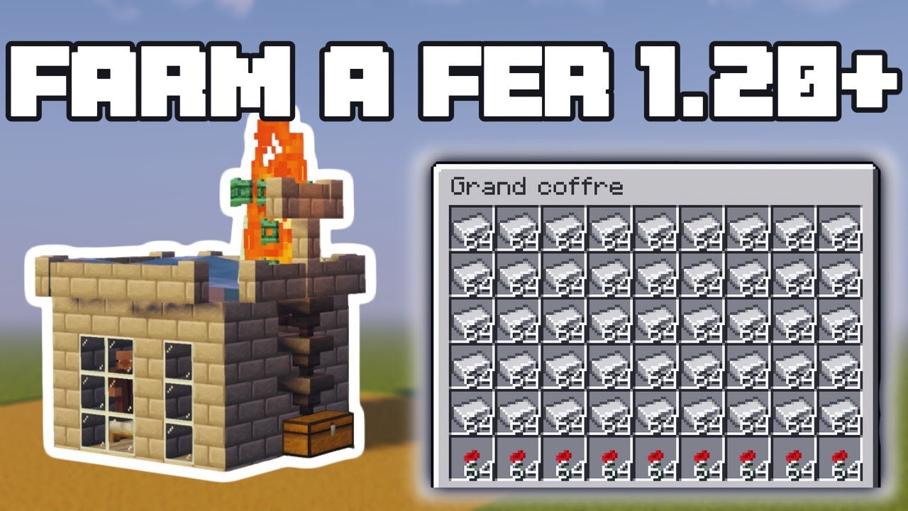 TUTORIEL FARM A FER MINECRAFT 1.20+ ! - YouTube