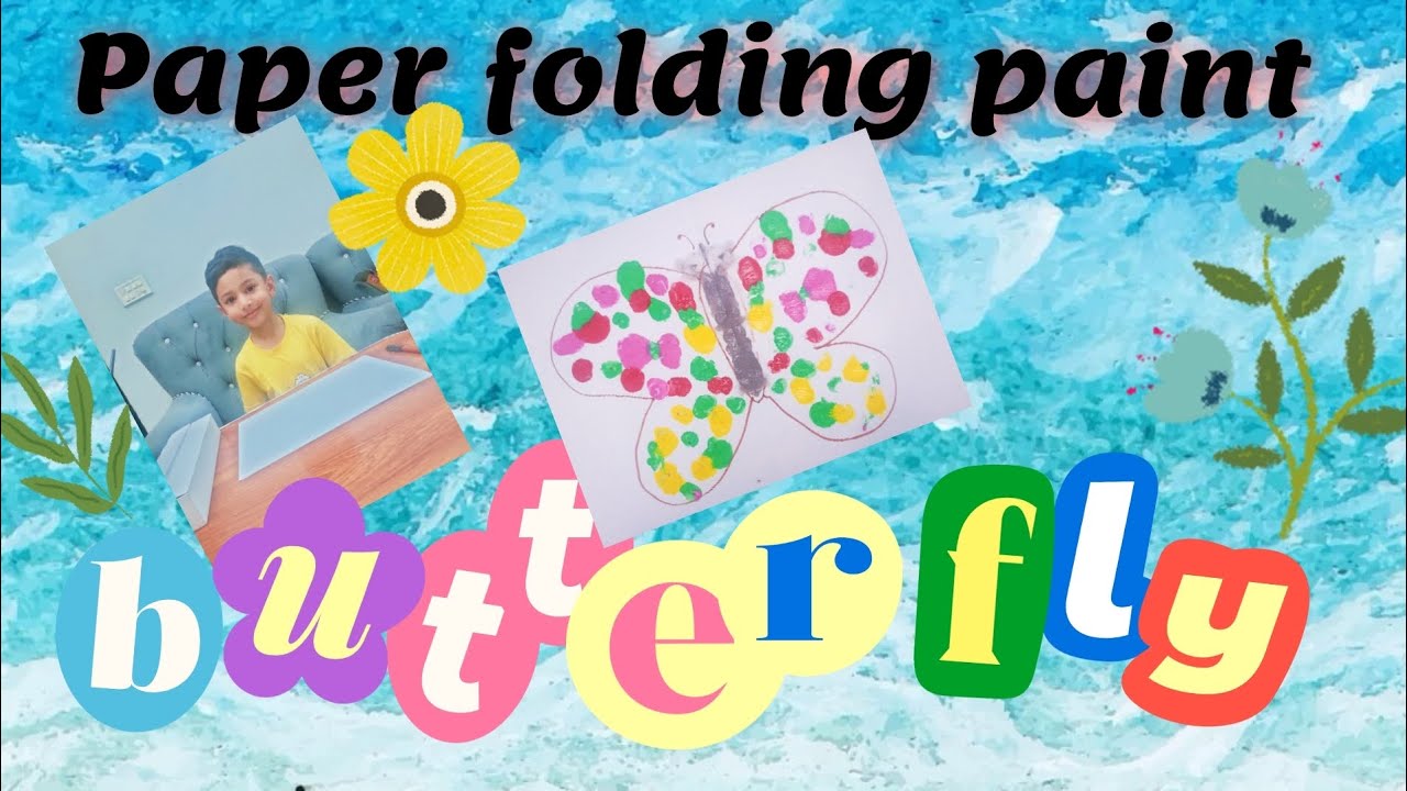 easy paper folding painting activity for age under 4 - YouTube