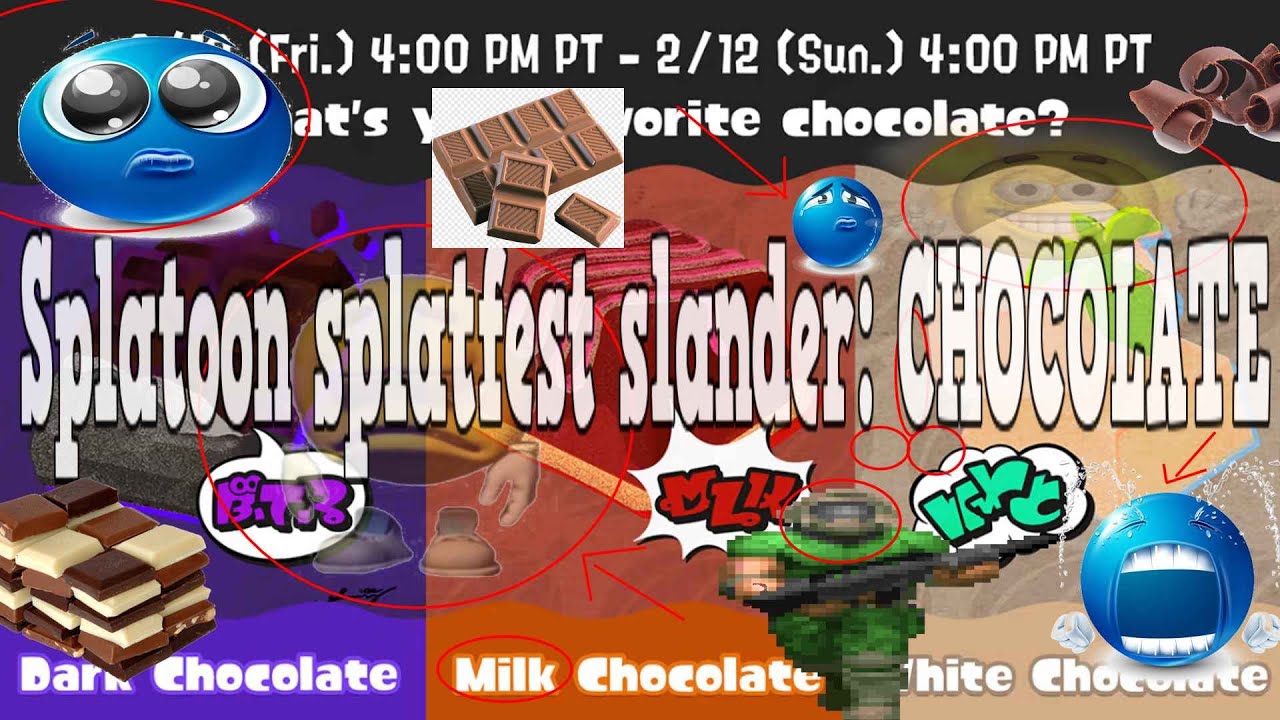 Splatoon 3 splatfest slander "What's your favorite chocolate?" (Dark vs ...