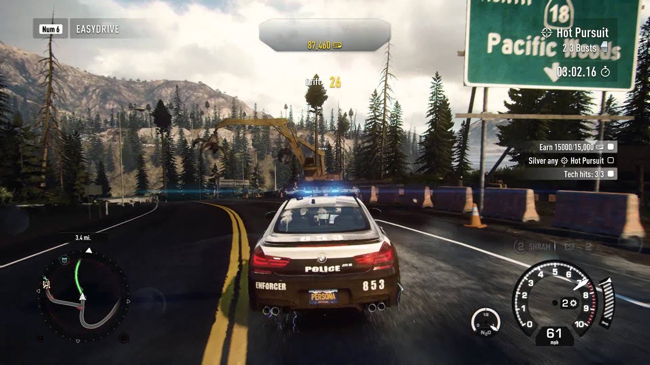 Need for Speed Rivals Cop Gameplay - Hot Pursuit - Medium - Gold - BMW ...