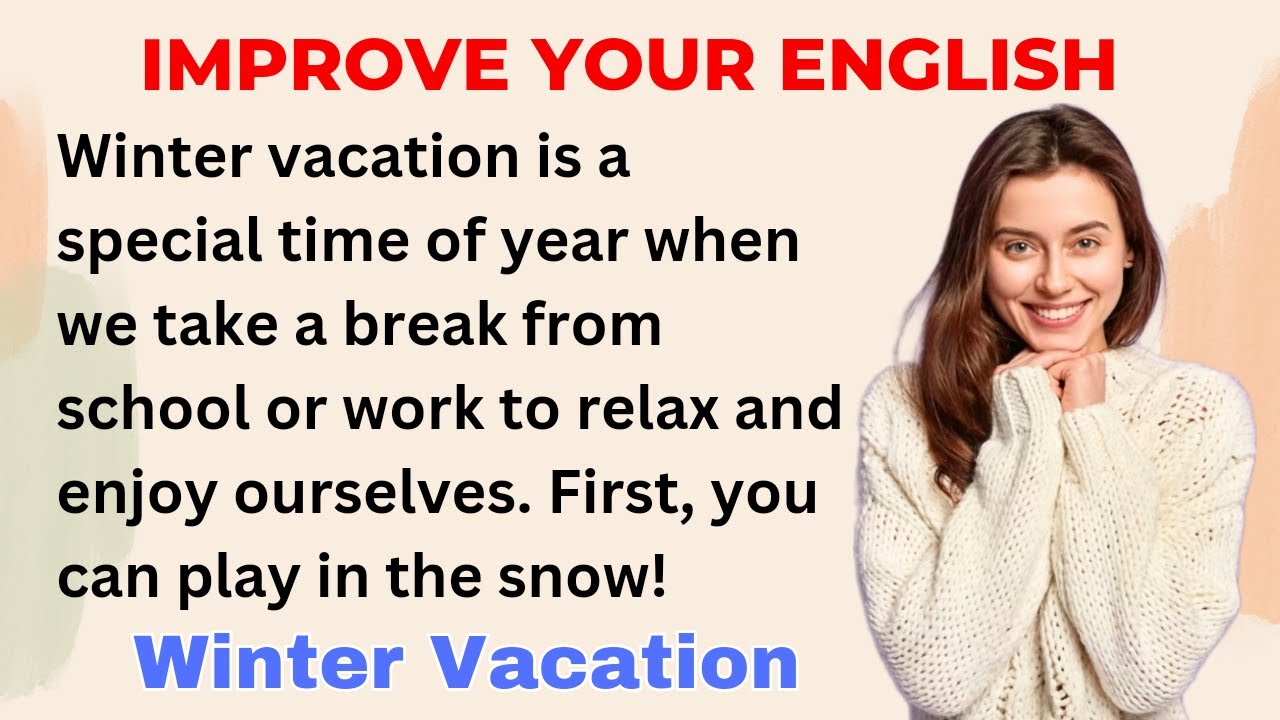Winter Vacation 🥶 | Improve your English | Everyday Speaking | Level 1 ...