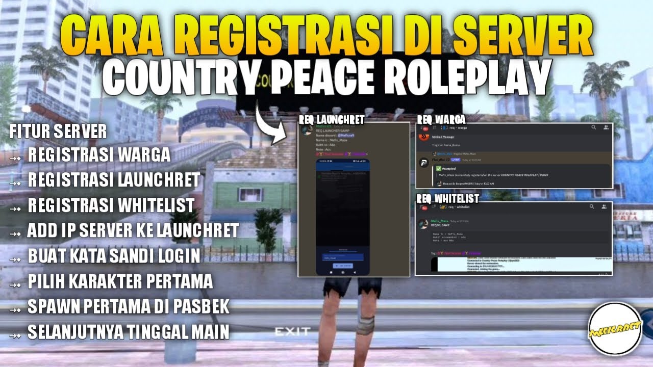 CARA BERMAIN DI SERVER COUNTRY PEACE ROLEPLAY || GTA SAMP INDONESIA - YouTube