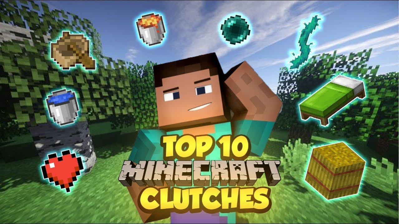 Doing Top 10 Minecraft Clutches | Testing All MINECRAFT Clutches In *7 ...