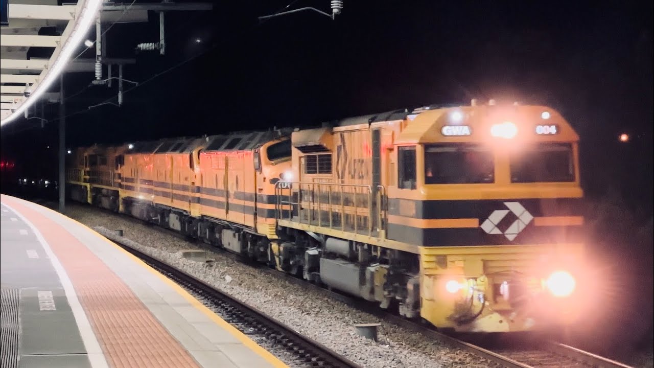 Eight Engine Freight Train On Australian Railroad #trains - YouTube