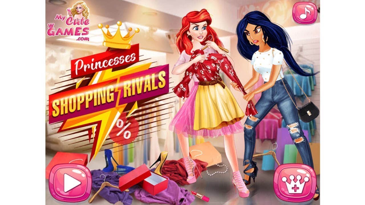 Princesses Shopping Rivals - YouTube
