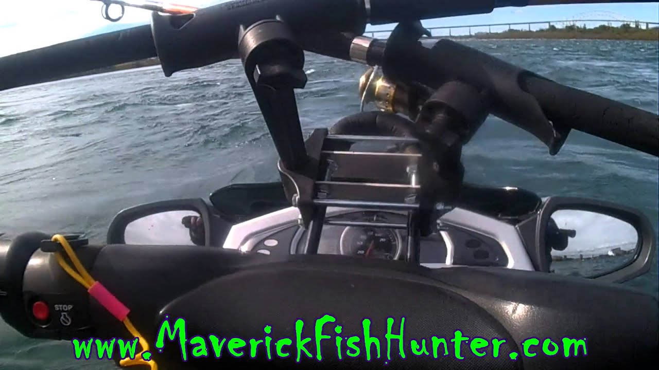 Jet Ski fishing 2015 Highlight Reel 1 PWC fishing Maverick Fish Hunter ...