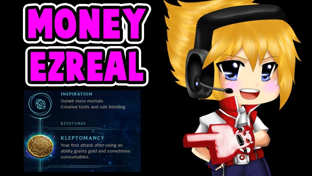 EZ MONEY | KLEPTOMANCY RUNE IS OP ON EZREAL SEASON 8 | League of ...