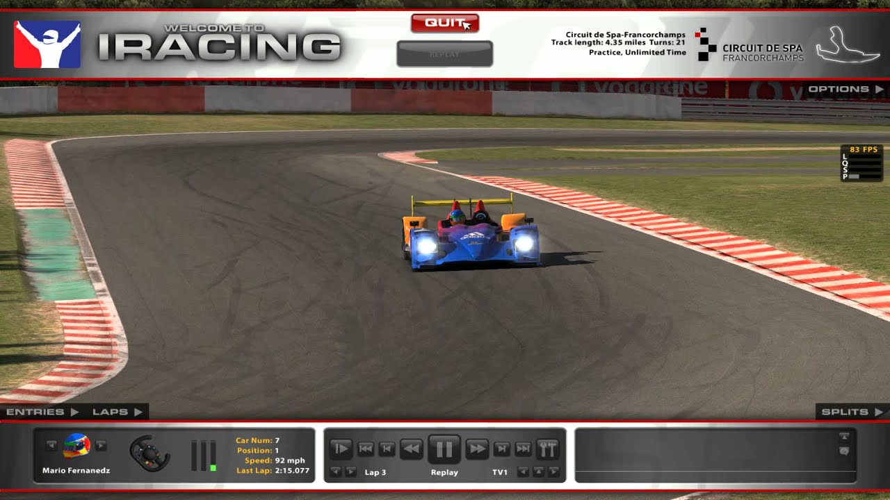 iRacing Motorsport Simulator : Honda - HPD ARX 01c Prototype at Spa ...