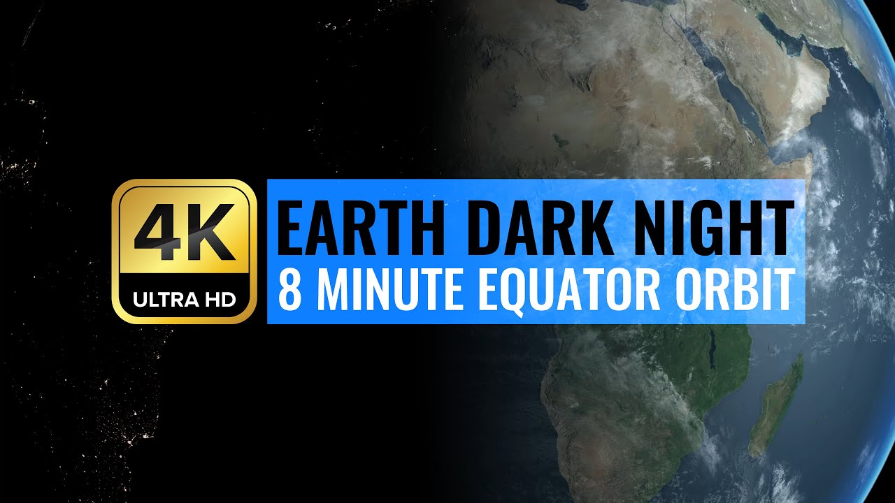 Earth Equator Orbit 4K | 360° Journey Around the Planet in Real Time ...