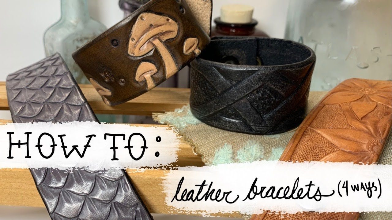 DIY Leather Bracelets (that are actually cute!) - YouTube