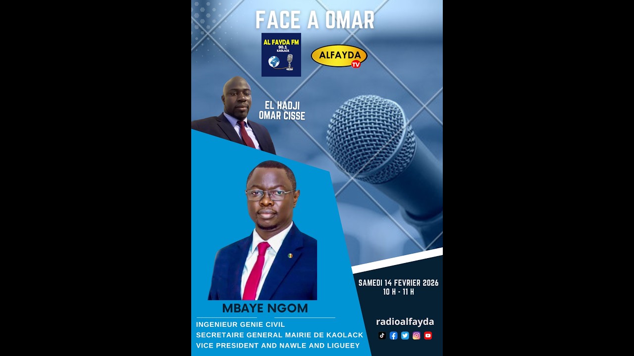FACE A OMAR 14/02/2026 AVEC MBAYE NGOM - SG MAIRIE KAOLACK ET VICE ...