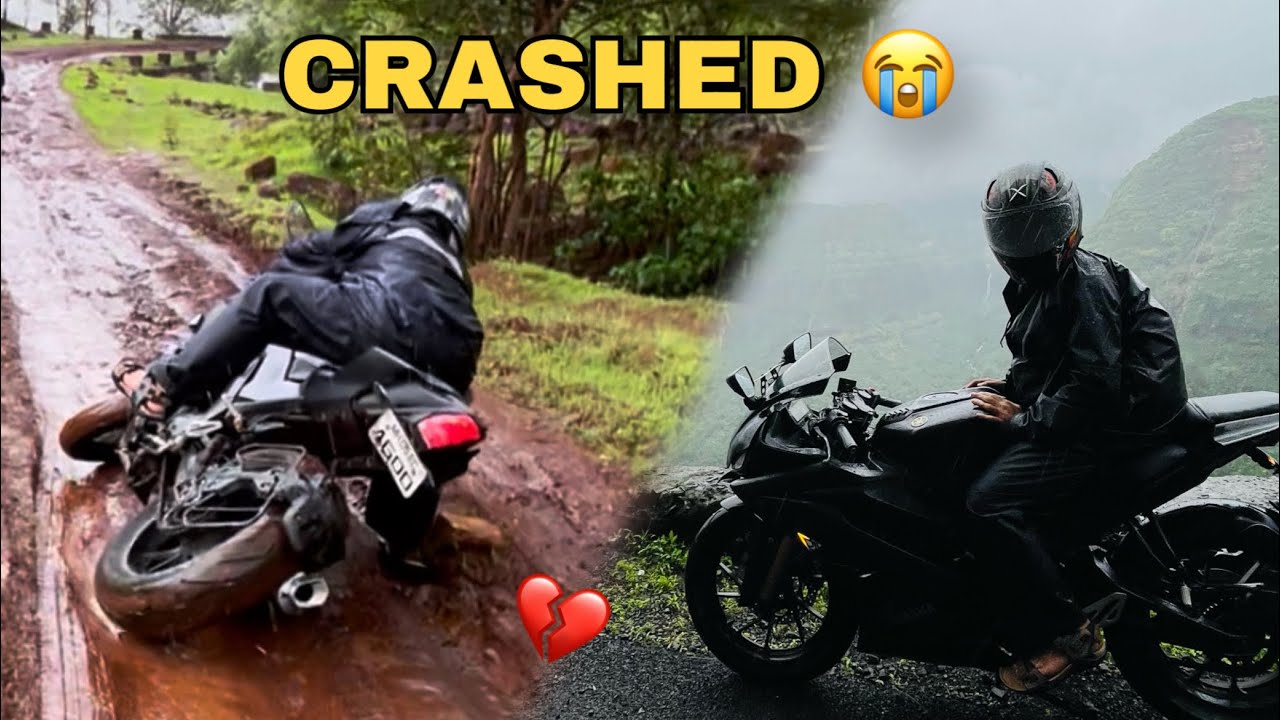 Crashed My Yamaha R15 v3 Brutally In Mountains 😭 Total Loss - YouTube