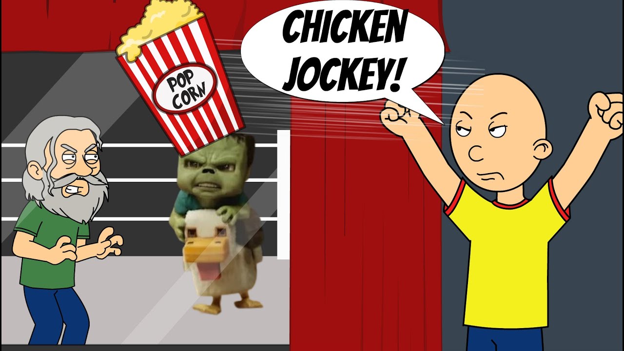 Caillou Misbehaves to see the Minecraft Movie/Grounded - YouTube