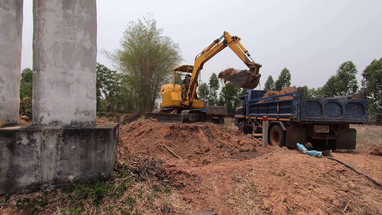Building house plots building roads and infilling land in Thailand you ...
