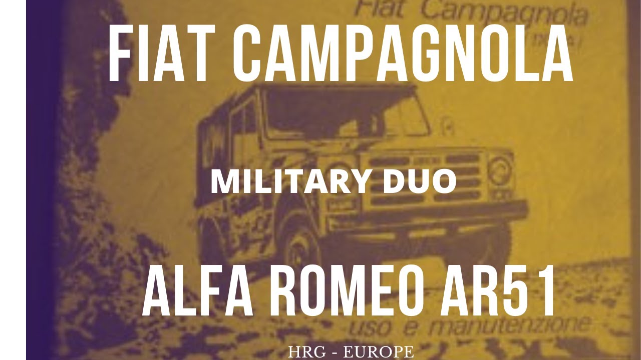 MILITARY DUO - FIAT CAMPAGNOLA & ALFA ROMEO AR51 - YouTube