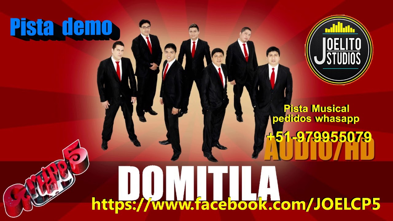 Domitila - Grupo 5 - Karaoke - Pista - YouTube