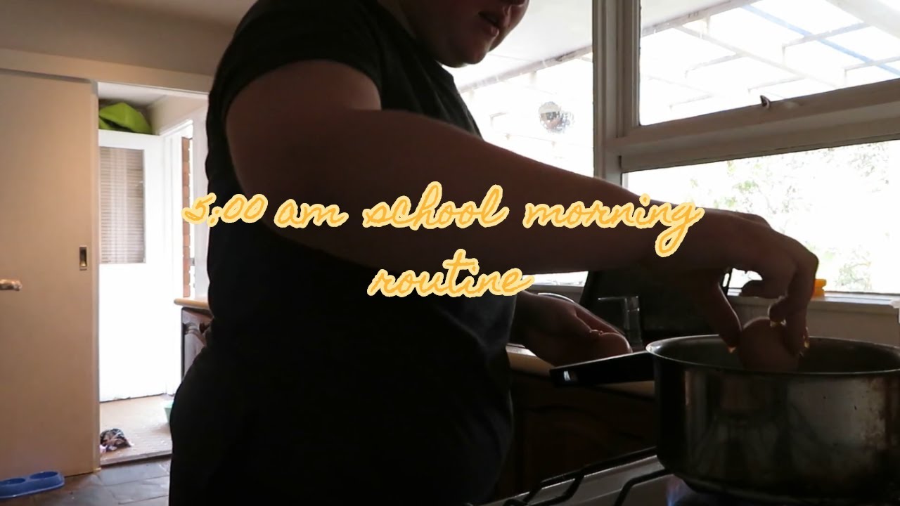 5 am school morning routine - YouTube