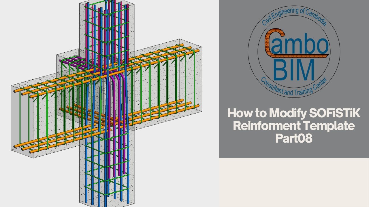 45-How to Modify SOFiSTiK Reinforment Template Part08 - YouTube