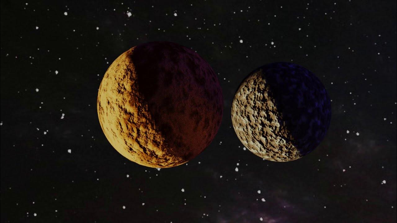 Planet collision simulation on Blender - YouTube
