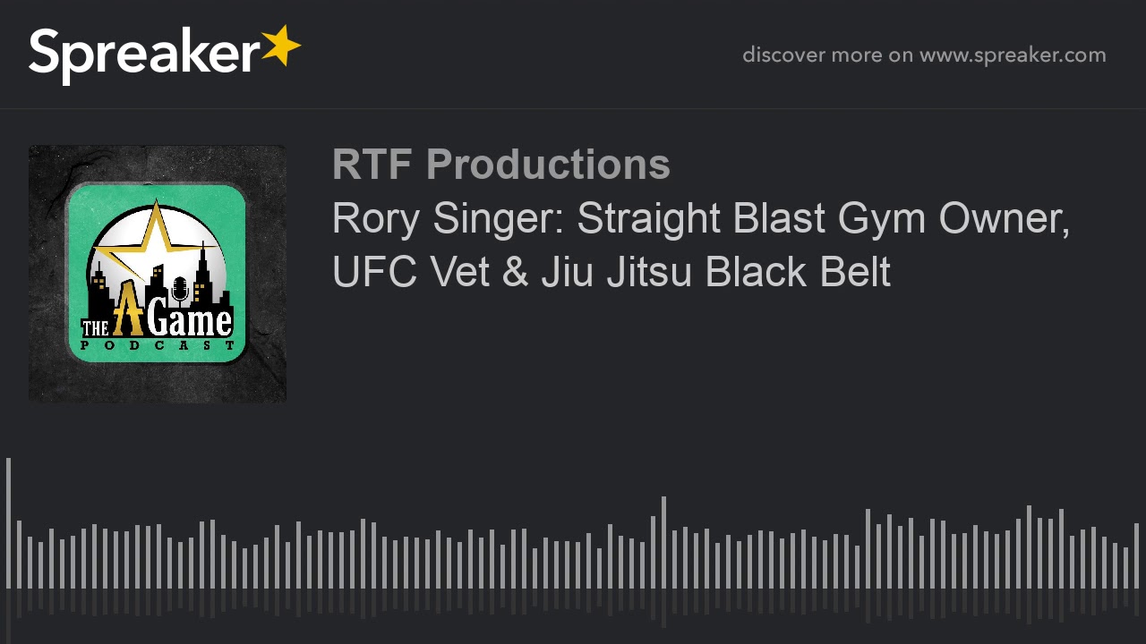 Rory Singer: Straight Blast Gym Owner, UFC Vet & Jiu Jitsu Black Belt ...