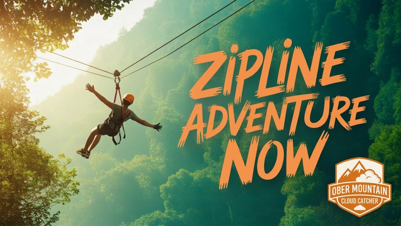 POV Ober Mountain Zip Line - YouTube