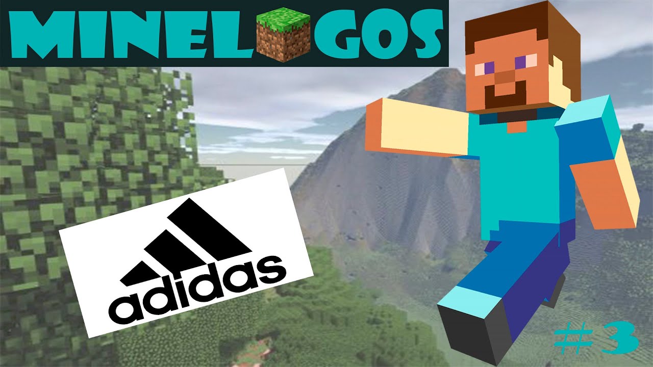 MineLogos. LOGO de ADIDAS en MINECRAFT . Construye logos en 1MIN. - YouTube