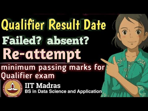 What if I failed in qualifier exam IITM| what after result ? Re-attempt ...