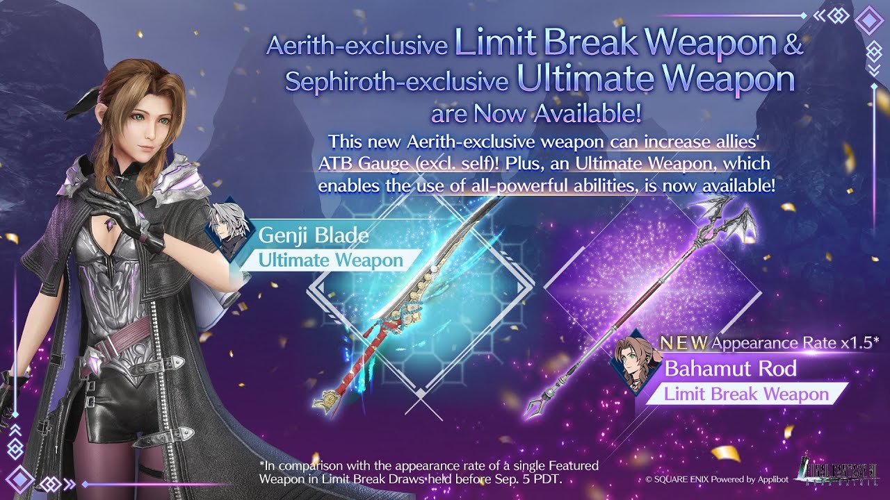 FF7 Ever Crisis: Reviewing Aeriths Bahamut Rod and summoning!!!! - YouTube