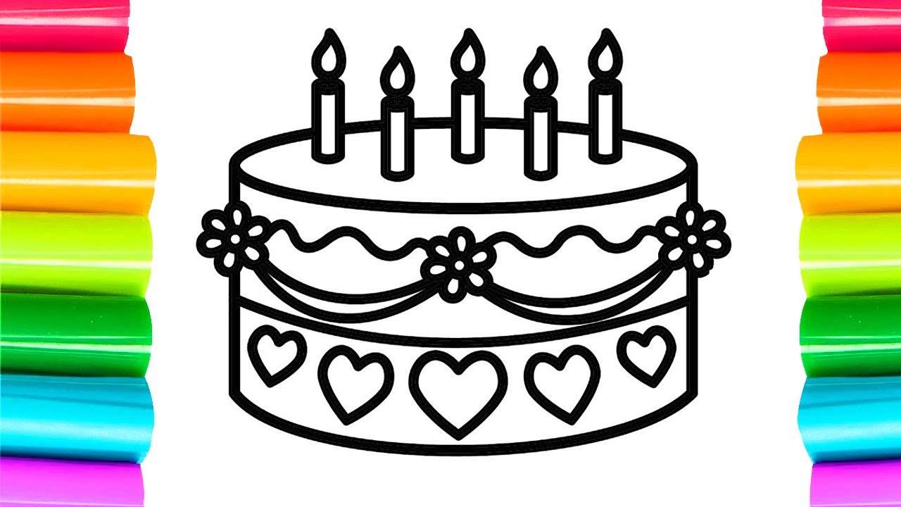 How to Draw cake | Cake drawing | #kids #art #new #drawing - YouTube