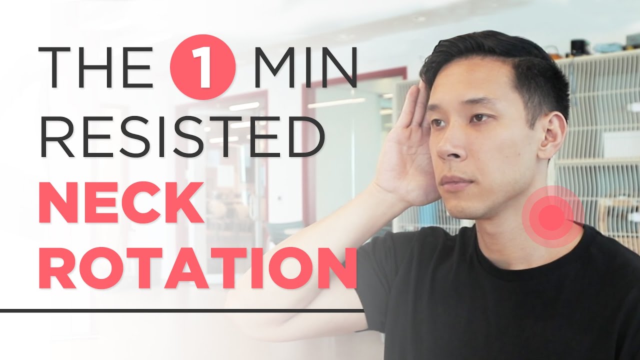 Resisted Neck Rotation | Neck Pain Seated Exercises - YouTube