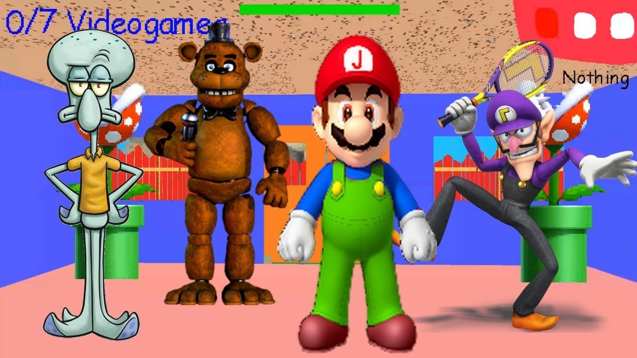 Jario's Basics in Videogames and Cartoons V3.1 (Baldi's Basics 1.4.3 ...