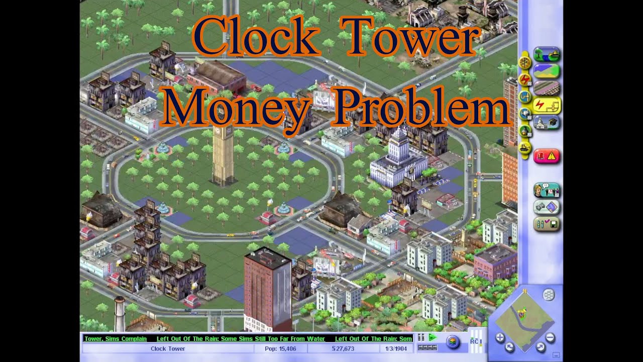 Clock Tower Disaster - Simcity 3000 - YouTube