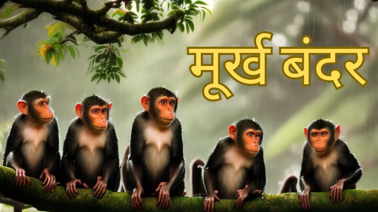 मूर्ख बंदर । Foolish Monkey | Short Moral Story For Kids In Hindi - YouTube