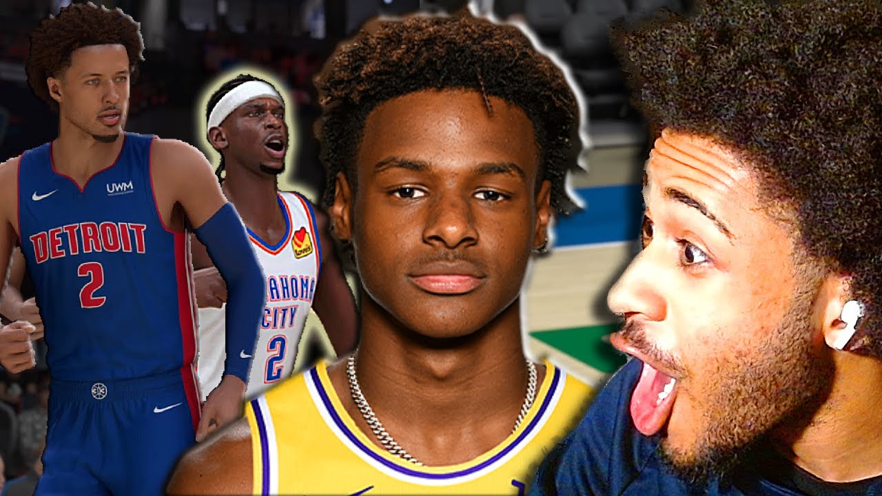 WE COOKING NOW! I Can Bronny James save the Detroit Pistons in NBA 2K24 ...