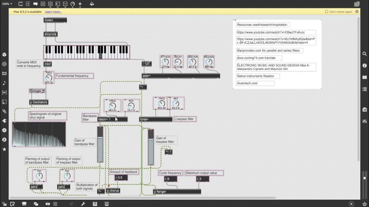 RS subtractive synth demo - YouTube