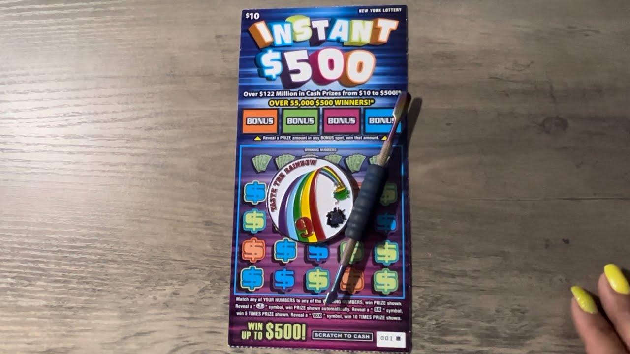 NEW YORK LOTTERY INSTANT $500 - YouTube