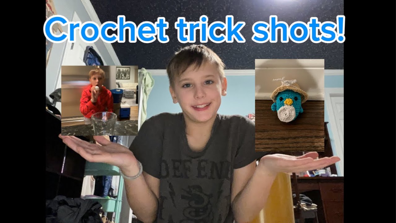 Crochet trick shots! - YouTube