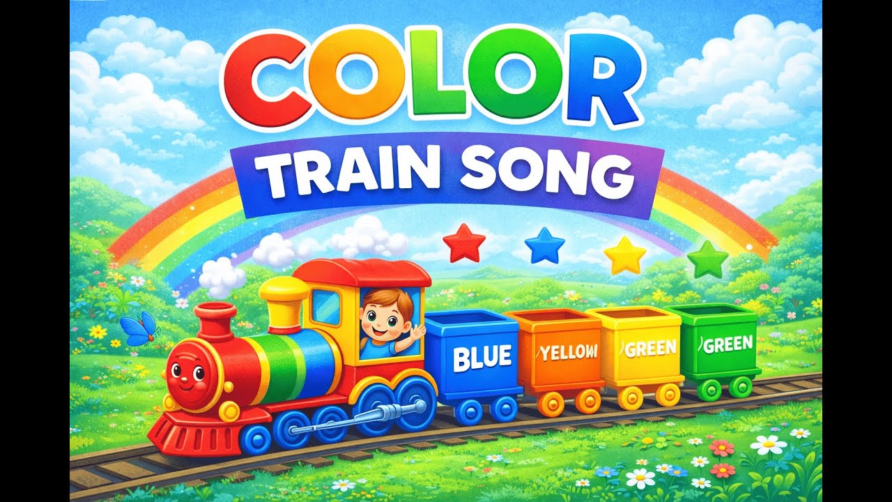 Color Train Song 🚂🌈 | Learn Colors for Kids | Nursery Rhymes & Toddler ...