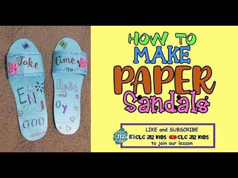 Kids Church Activity - Paper Sandals - YouTube