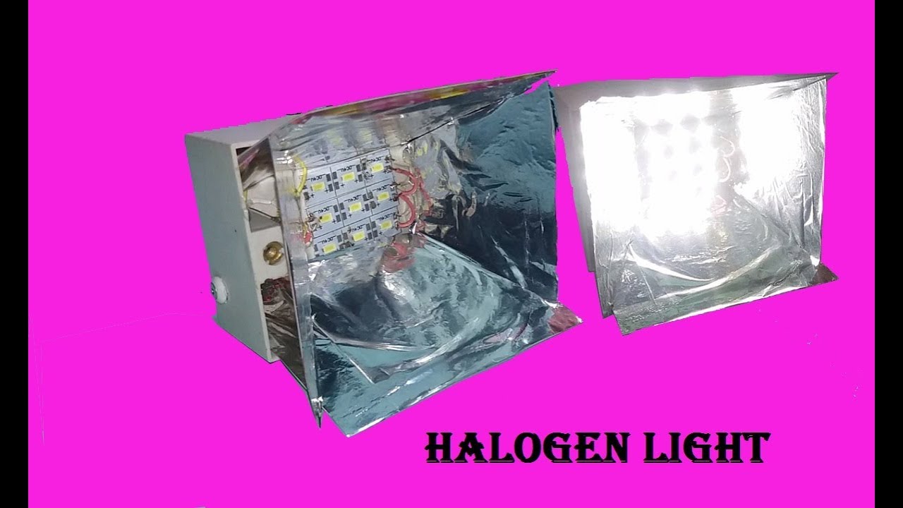 How to make Halogen Light light at home - YouTube