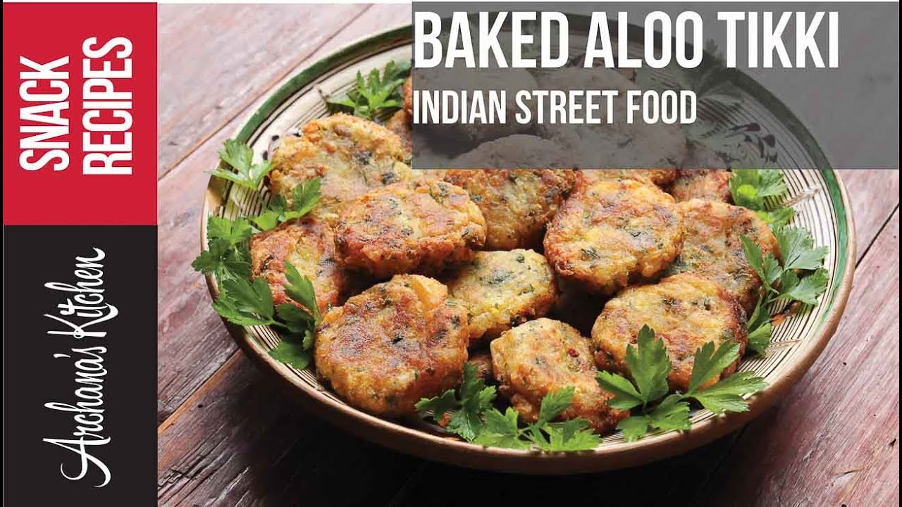 Baked Aloo Mutter Tikki Recipe | Evening Snack Recipes | Healthy ...