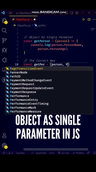 🥰🥰 Object As A Single Parameter In Javascript Es6 Shorts Javascript Programming Coding Js