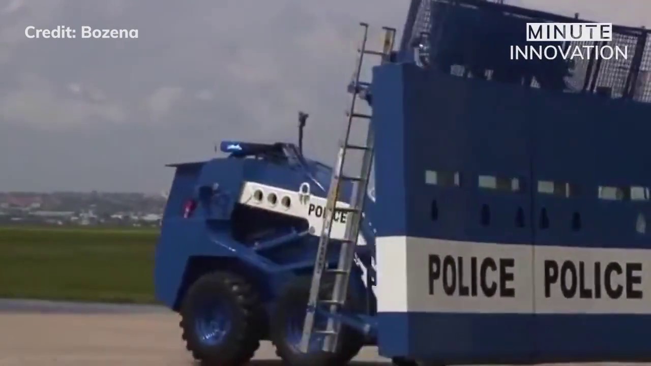 A giant high tech & anti riot vehicle! - YouTube