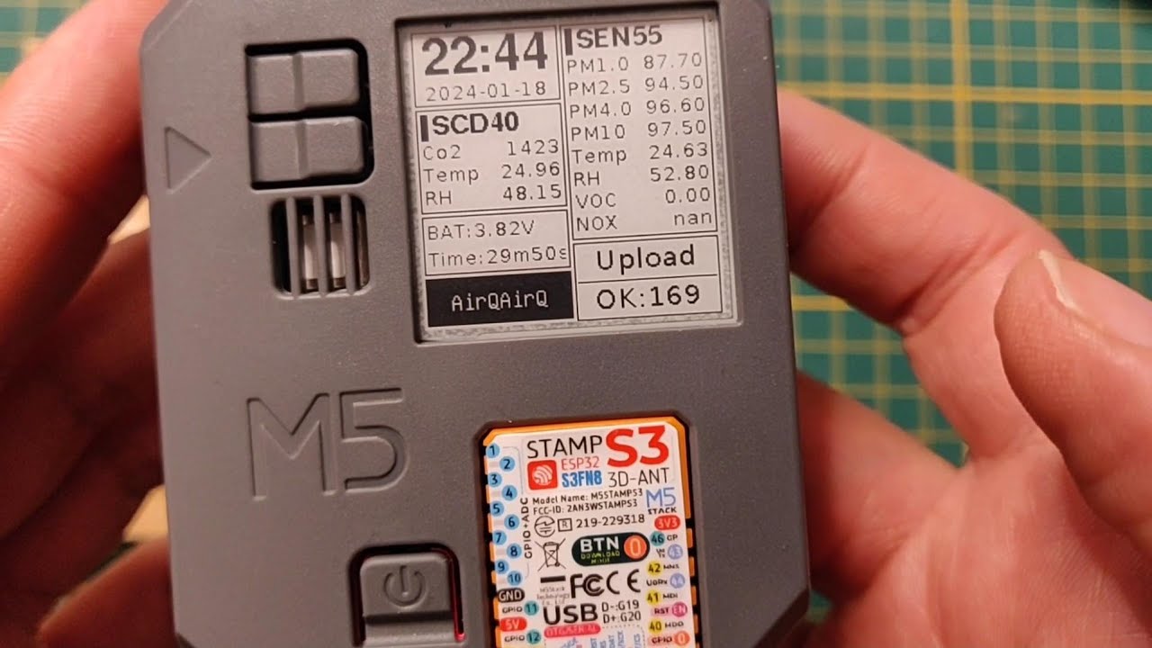 M5StampS3 AirQ - Air Quality Kit - Unboxing - YouTube