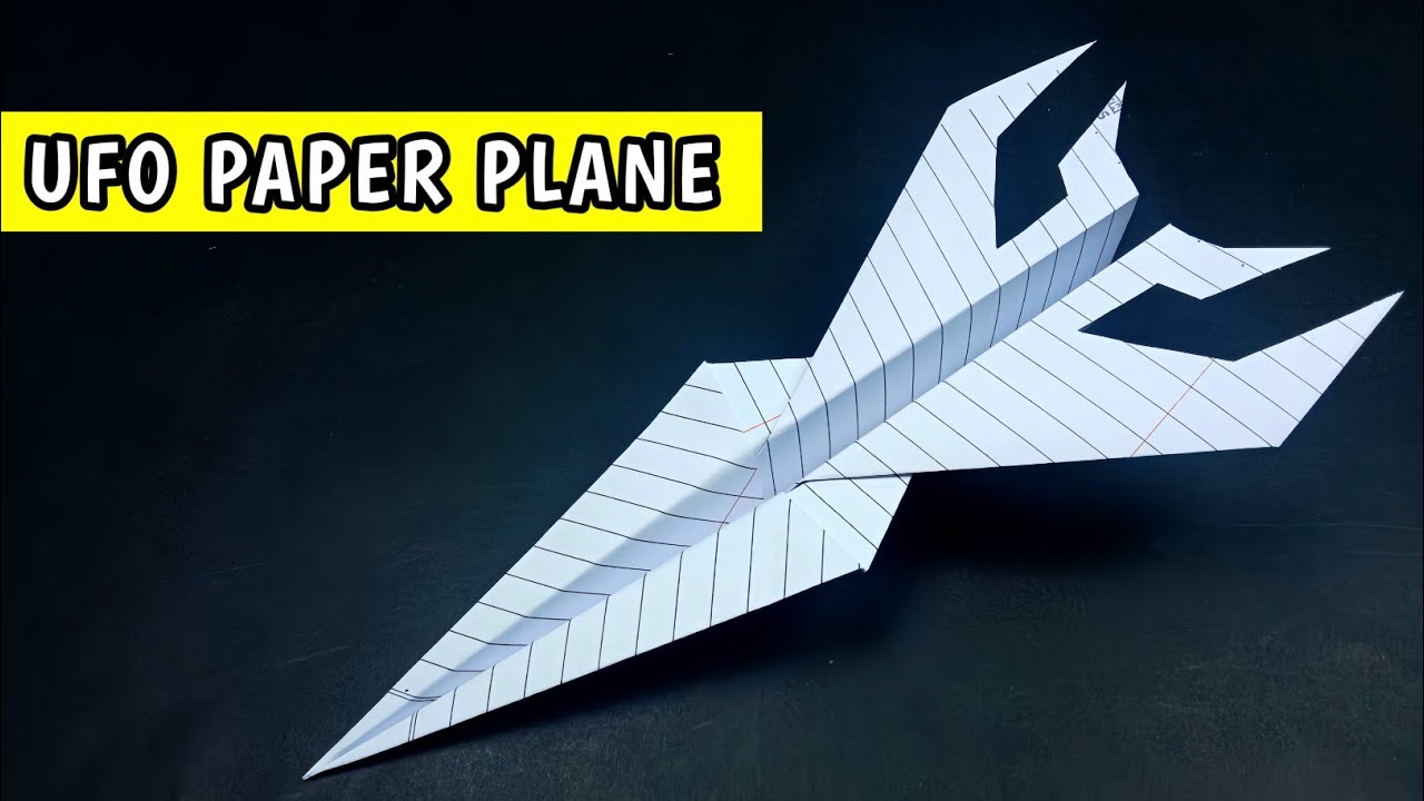 Alien paper airplane - can fly like a UFO - YouTube