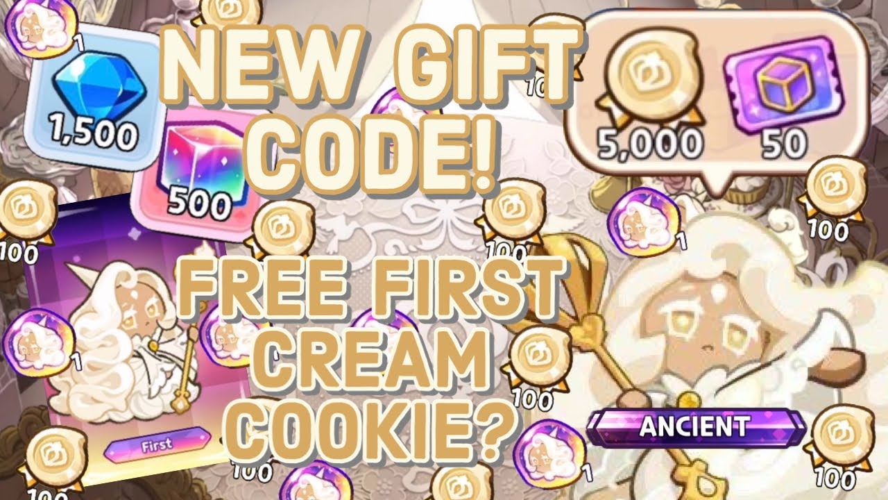 New Gift Code - FREE F2P First Cream Cookie? | Claim This Now! | Cookie ...